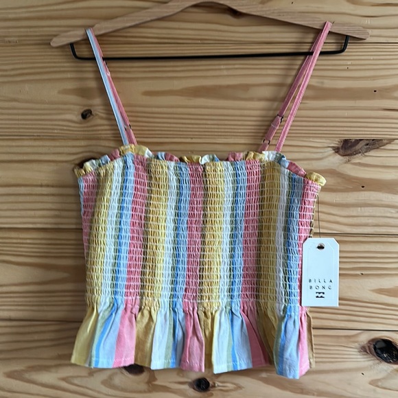 Billabong | Tops | Billabong Tank Top Super Cute Pretty Colors Large ...